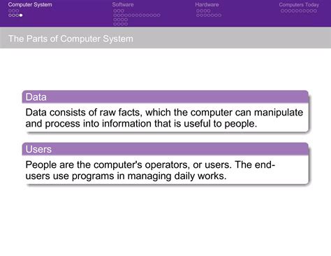Computer System And It Class 1 PPT
