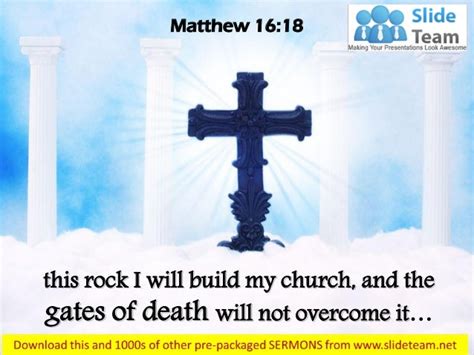 0514 Matthew 1618 Church And The Gates Of Death Power Point Church Se