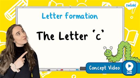 FREE The Letter C Letter Formation Handwriting Concept Video