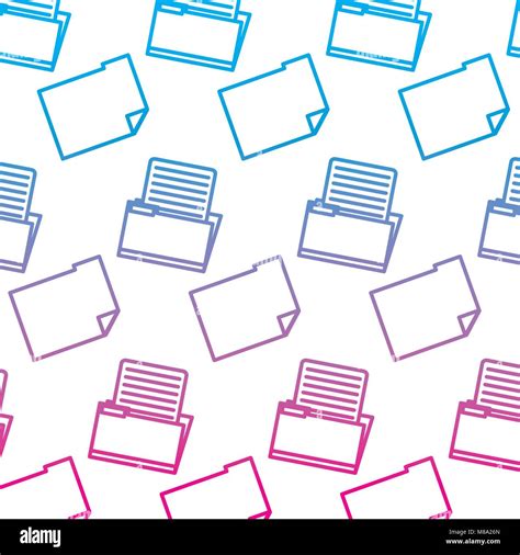 Degraded Line Folder File With Business Document Background Stock