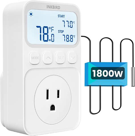 INKBIRD Plug In Thermostat 15A 1800W Programmable Heating Cooling Digital Temperature