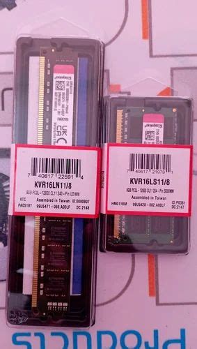 Dram Kingstone 8gb Ddr3 Ram For Desktop 1600 Mt S At Rs 899 Piece In