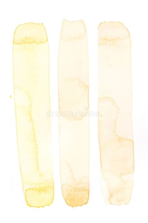 Plantilla De Acuarela Con Rayas Sobre Fondo Blanco Aislado Stock De