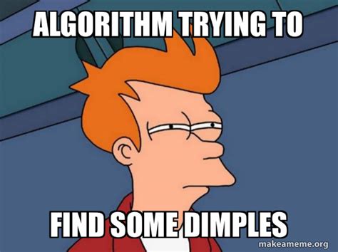 Algorithm Trying To Find Some Dimples Futurama Fry Meme Generator