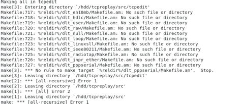 Error Make Issue Appneta Tcpreplay Github