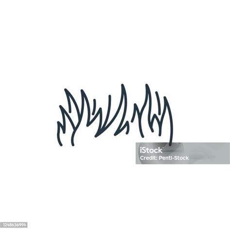 Icône Vectorielle Dherbe Course Modifiable Dherbe Symbole Linéaire