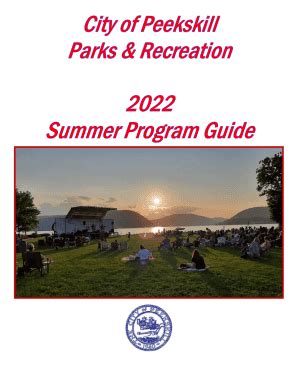 Fillable Online Parks And Recreation Upcoming EventsPeekskill NY Fax
