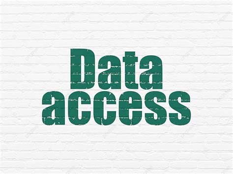 Data Concept Data Access On Wall Background Building Info Software