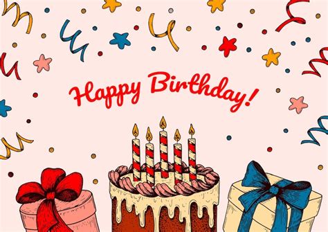 생일축하 벡터 Freepik에서 무료 고품질 벡터를 다운로드하세요 Freepik