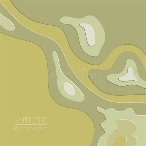 3d Layout Of The Cover Banner Leaflet In The Style Of Cut Paper Stock