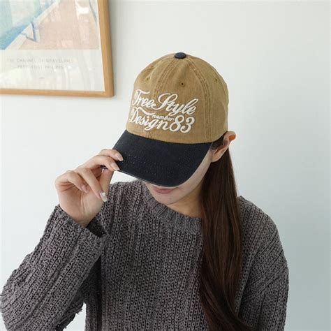 픽앤핏 야구모자 프리스타일 배색 볼캡