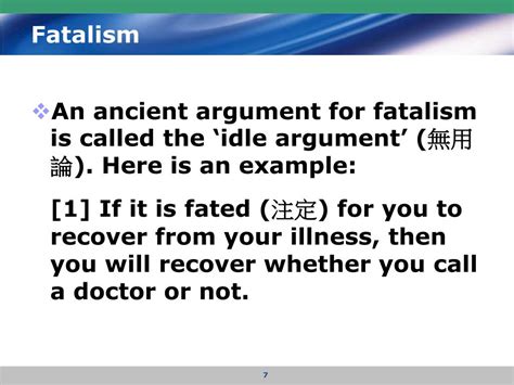 Ppt Fatalism Powerpoint Presentation Free Download Id 1704516