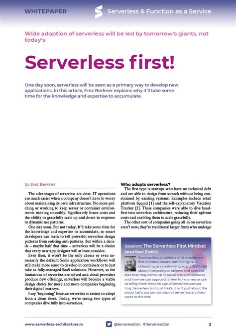 Expert Check 2019 Serverless Architecture Conference 2020 The Hague
