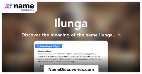 Ilunga Name Meaning And Origin