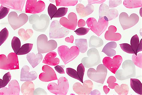 Watercolor Valentine Background