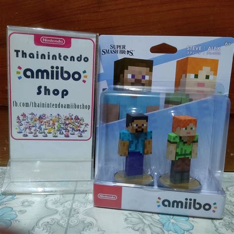 Amiibo Minecraft Steve And Alex Super Smash Bros Shopee Thailand