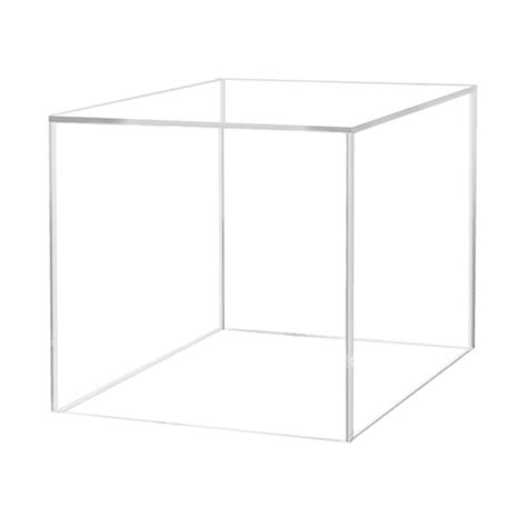 Buy 8 Inch One Piece Box Clear Acrylic Display With One Open Side No