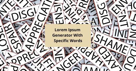 Lorem Ipsum Generator With Specific Words Lipsum Hub