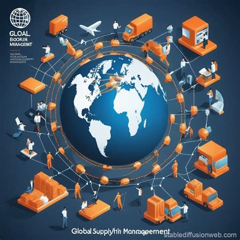 Global Supply Chain Management Book Cover Prompts Stable Diffusion Online