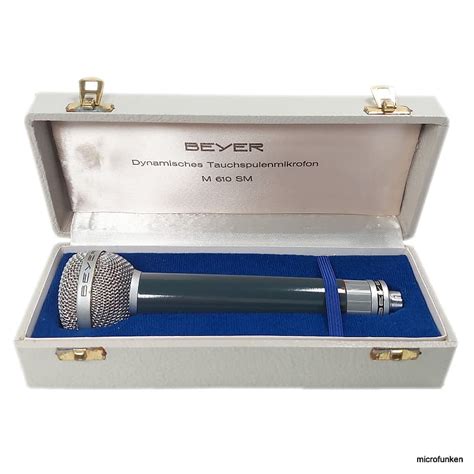 Beyer M610 1967 Vintage Dynamic Microphone Case Adapter Reverb