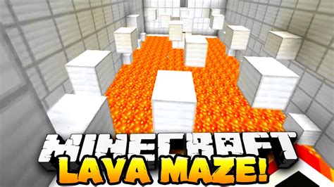 Minecraft Lava Maze Puzzle Map Part 2 W Preston Nooch