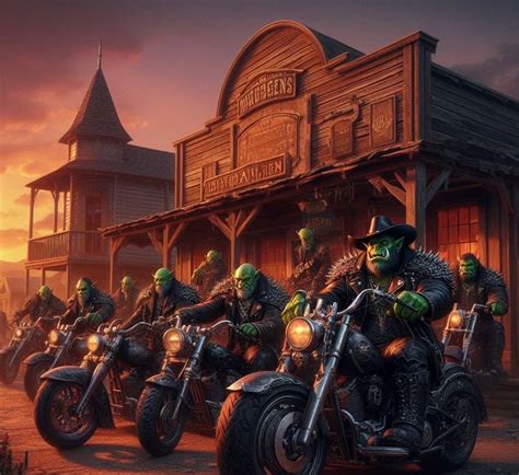 Orc Bikers 1 By Itsmrmac On Deviantart