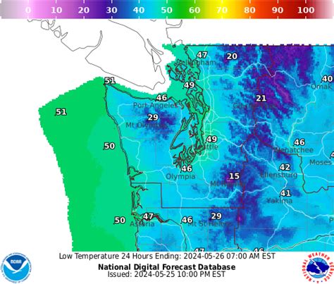 Noaa Graphical Forecast For Seattle Wa