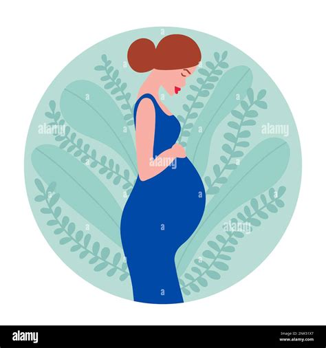 Vector Pregnant Woman Illustration Stock Vector Image And Art Alamy