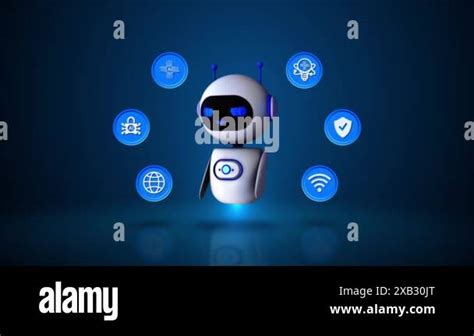 Chatbot Assistant Application Ai Concept Digital Binary Data And