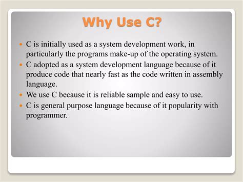 Introduction To C Programming Ppt