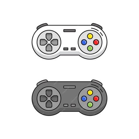 Conjunto De Gamepad ícone Vetor Ilustração Joystick No Conceito De
