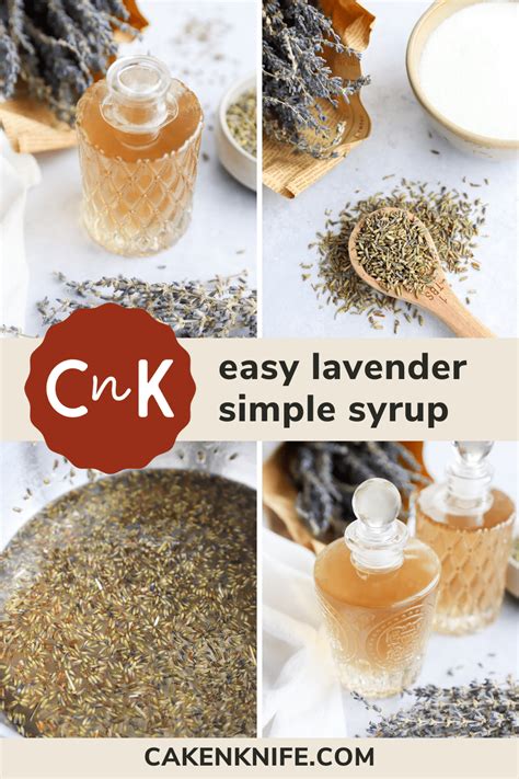 Lavender Simple Syrup Cake N Knife