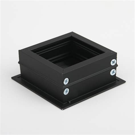 꾸밈닷컴 알루미늄 사각 전선캡 블랙 내경 60x60mm