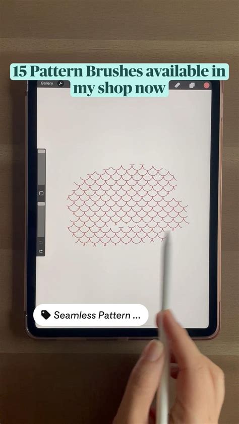 15 Pattern Brushes Available In My Shop Now Procreatebrushes Procreate App Tutorial