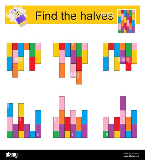 Logic Game Task For Development Of Attention Iq Training Test Printable Worksheet Vector