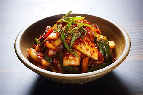 그릇에 볶은 야채가 있습니다 가정식 겉절이 고춧가루 배경 일러스트 및 사진 무료 다운로드 Pngtree