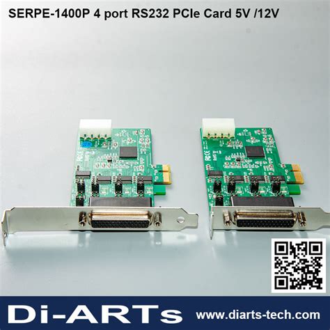 4 Port High Speed Rs232 Pci Express Pcie Card Di Arts Technology