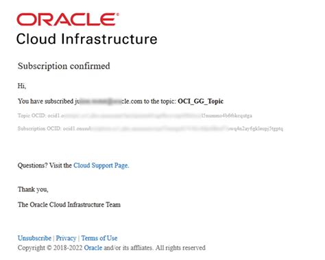 create notifications for oracle cloud infrastructure goldengate