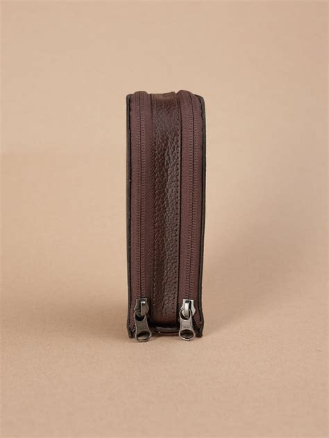 Double Glasses Case · Dark Brown By Capra Leather