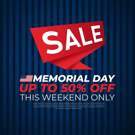 Memorial Day Sales Background Illustration 44903715 Vector Art At Vecteezy