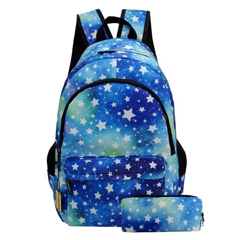 خرید و قیمت کیف مدرسه دخترانه مدل ستاره Star با جامدادی برند رسپینا از غرفه مد بگ تولیدی کیف