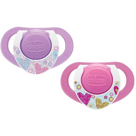 Пустышка Chicco Physio Compact силиконовая 12 мес+ 2шт розовая (74834. ...