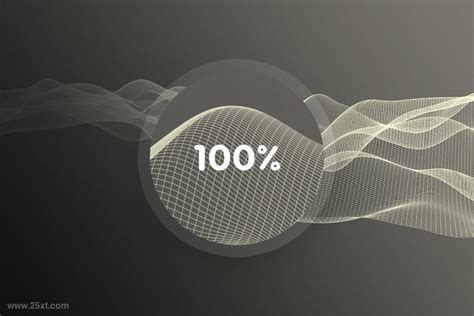 3d立体抽象的渐变网格波浪纹理背景图片素材 25学堂
