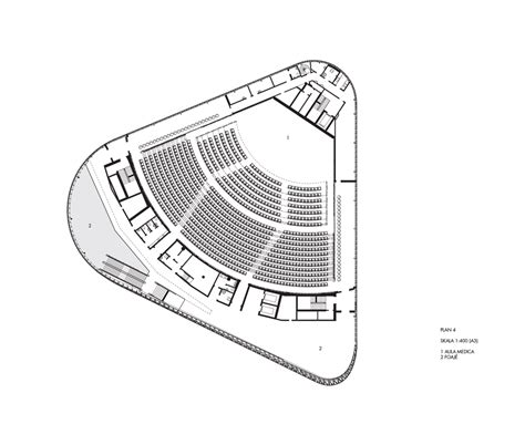 Wingårdhs Designs An Auditorium With A Slanted Glass Facade