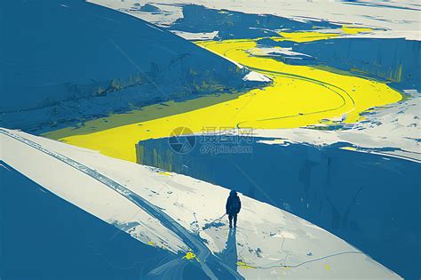 蜿蜒的河流插画图片下载 正版图片601142167 摄图网