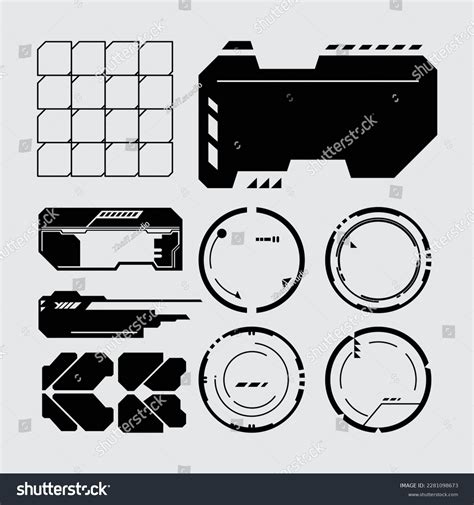 Hud Futuristic Frame Border Game Swag Stock Vector Royalty Free 2281098673 Shutterstock