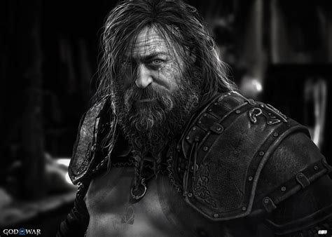 Raf Grassetti Thor Portrait God Of War Ragnarok