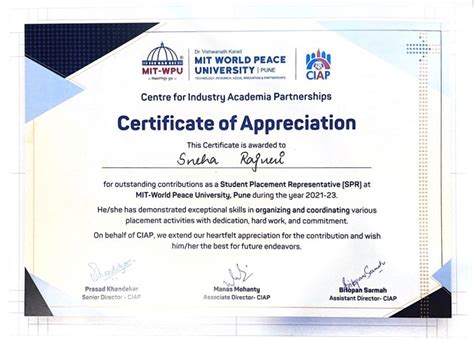 Sneha Rajuri On Linkedin Certificateofappreciation