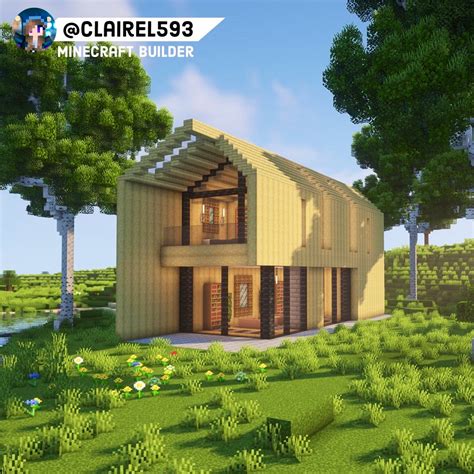 Minecraft Modern House Wood