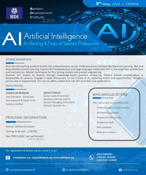 Qaisar Tanvir On Linkedin Ai Ml Fintech Workshop